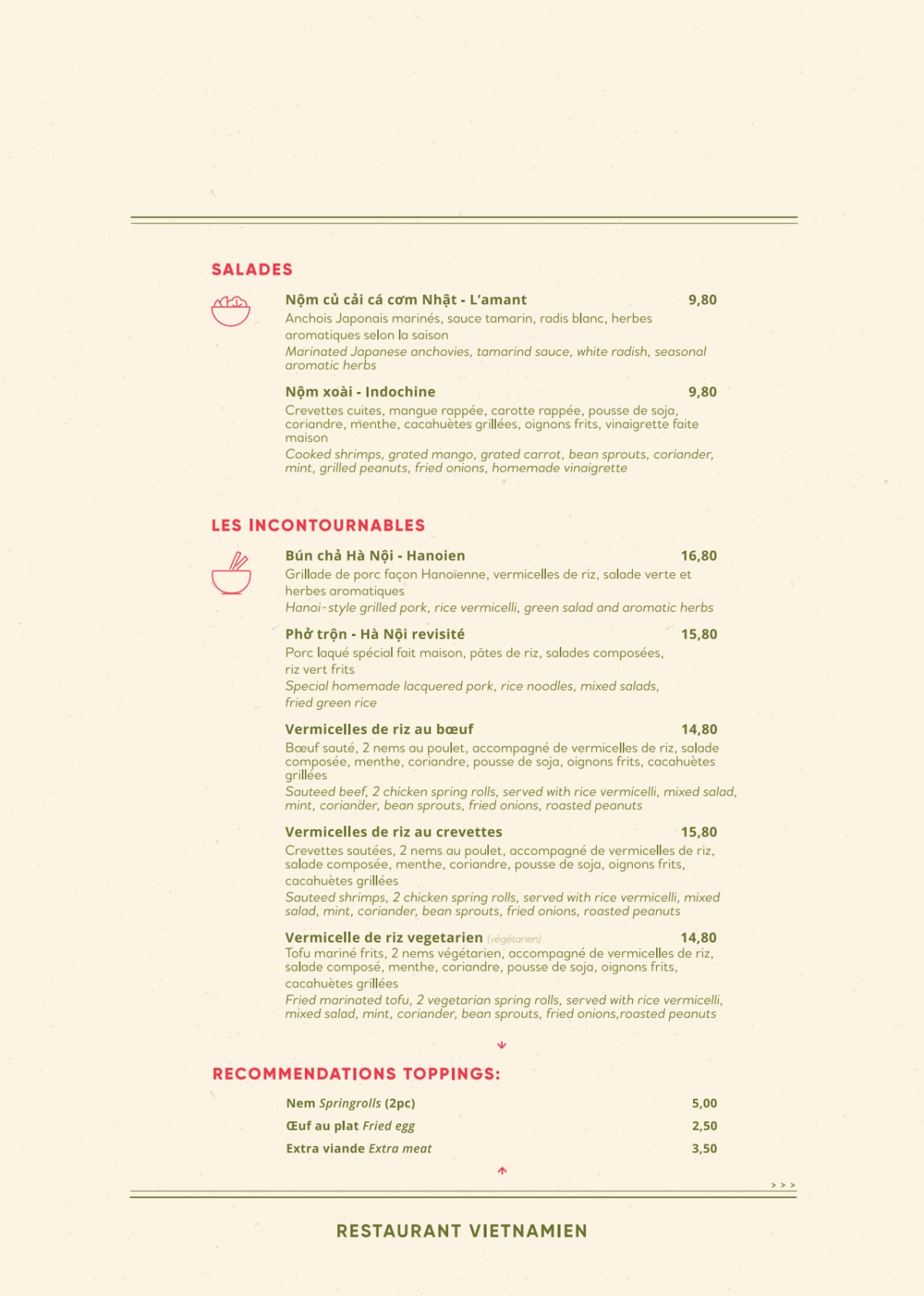 Carte et Menus 2024 - Com Restaurant à Paris | TheFork