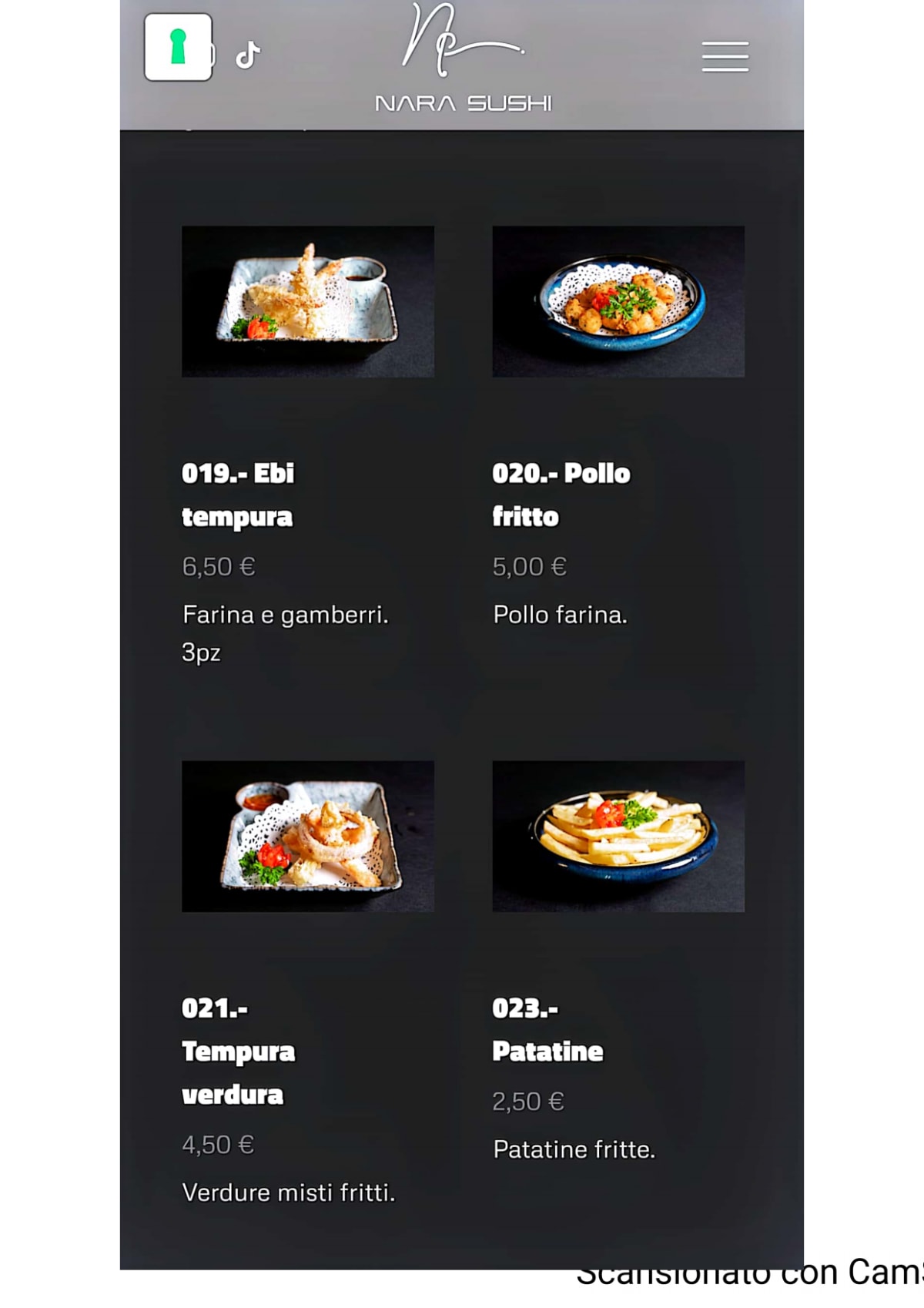 Menu 2024 - Nara Sushi in Naples | TheFork