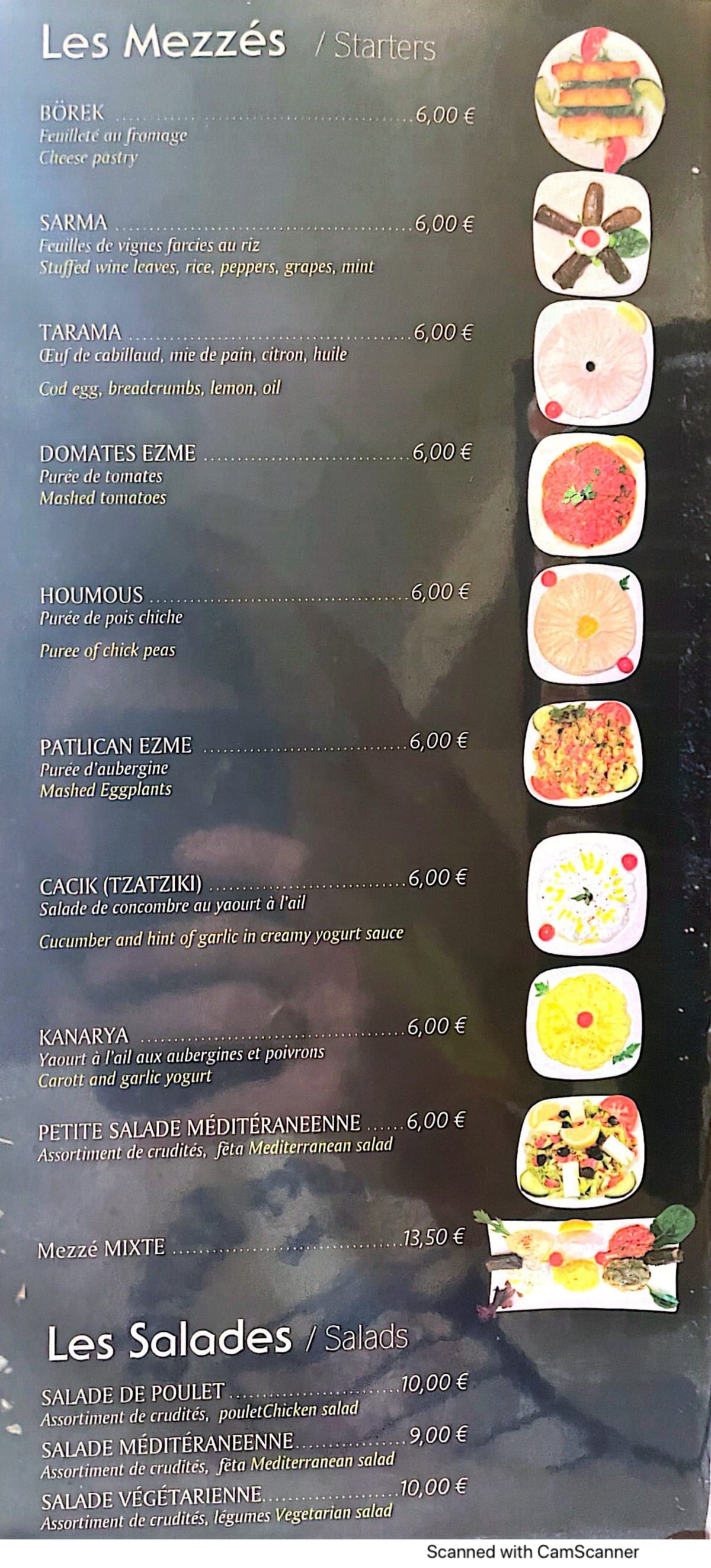 Carte et Menus 2024 - Les Delices d'Amour à Paris | TheFork