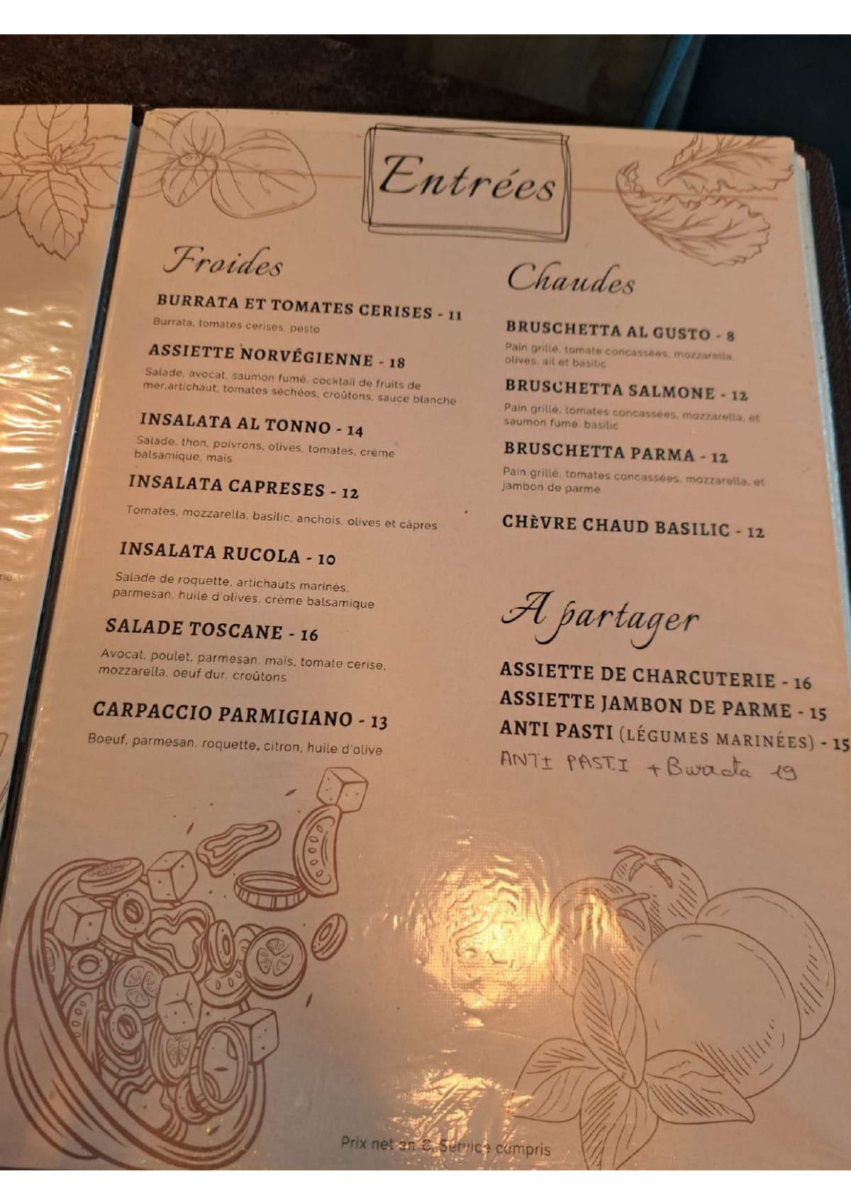 Carte et Menus 2024 - Grazia Maria à Paris | TheFork