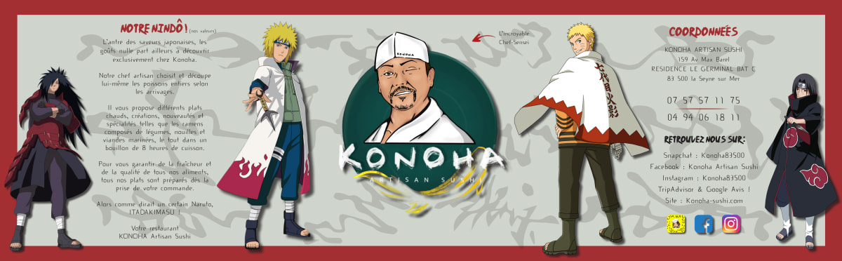 Menu 2024 - Konoha, artisan sushis in La Seyne-sur-Mer | TheFork