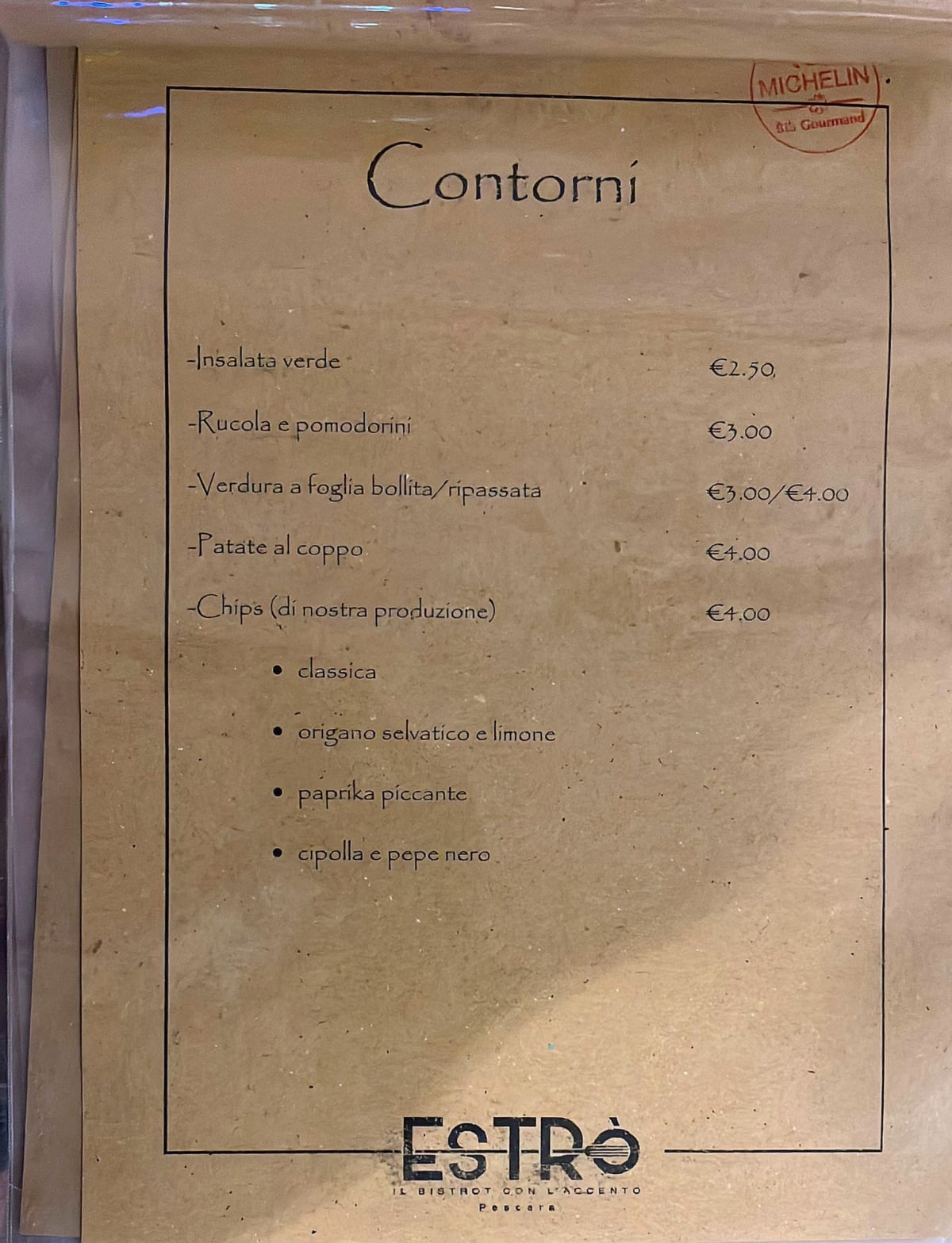 Menù completo e carta 2024 - Estrò a Pescara | TheFork