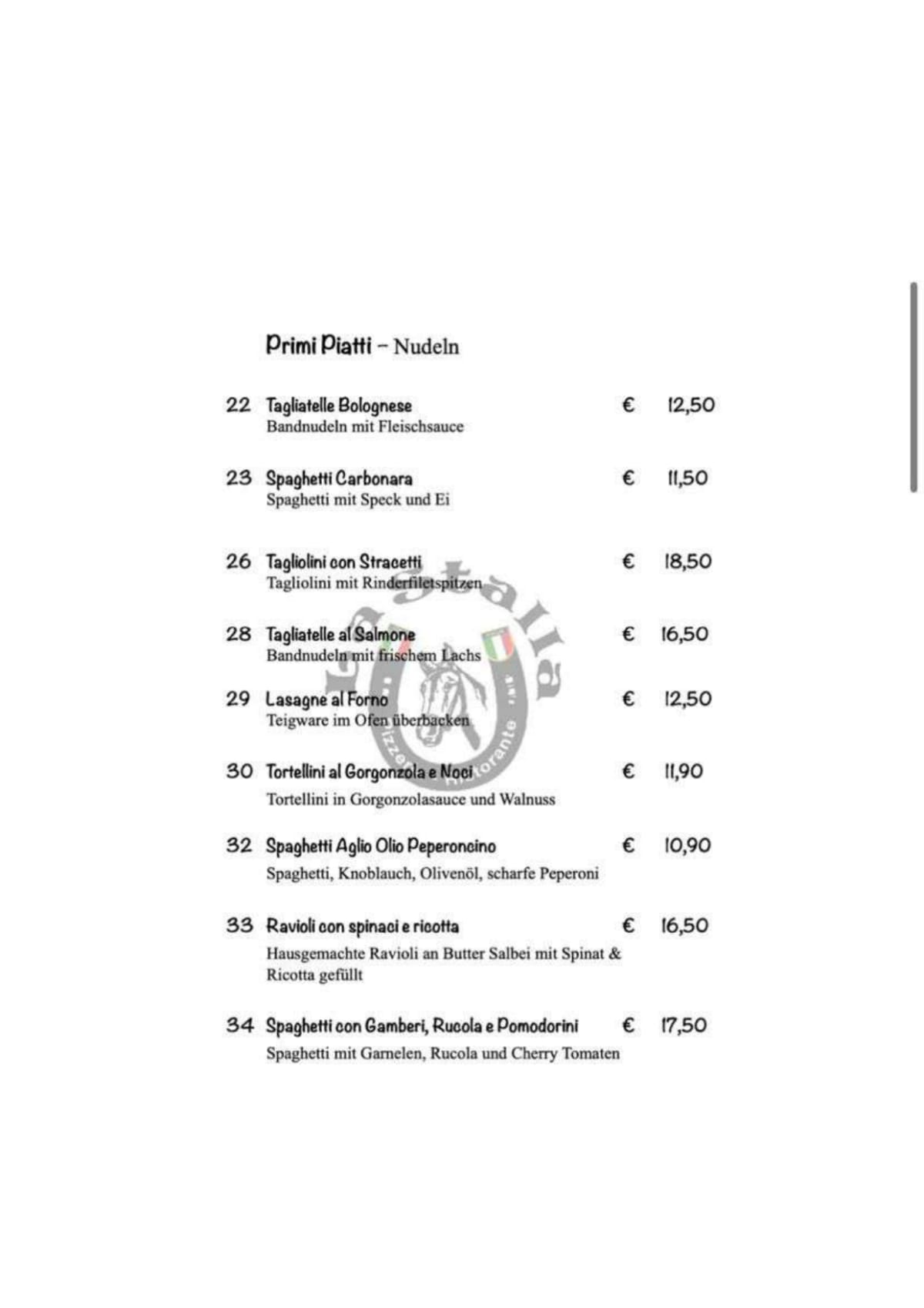 Menu 2024 - La Stalla in Bremerhaven | TheFork