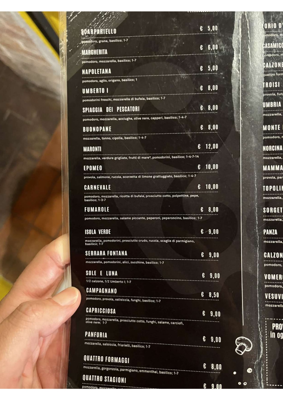 Carte et Menus 2024 - La Bella Ischia Garibaldi à Gubbio | TheFork