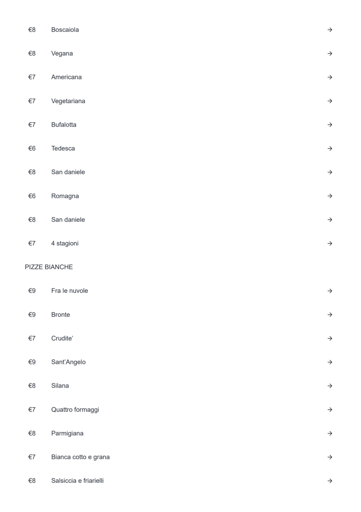 Carte et Menus 2024 - Fra le nuvole à Drapia | TheFork
