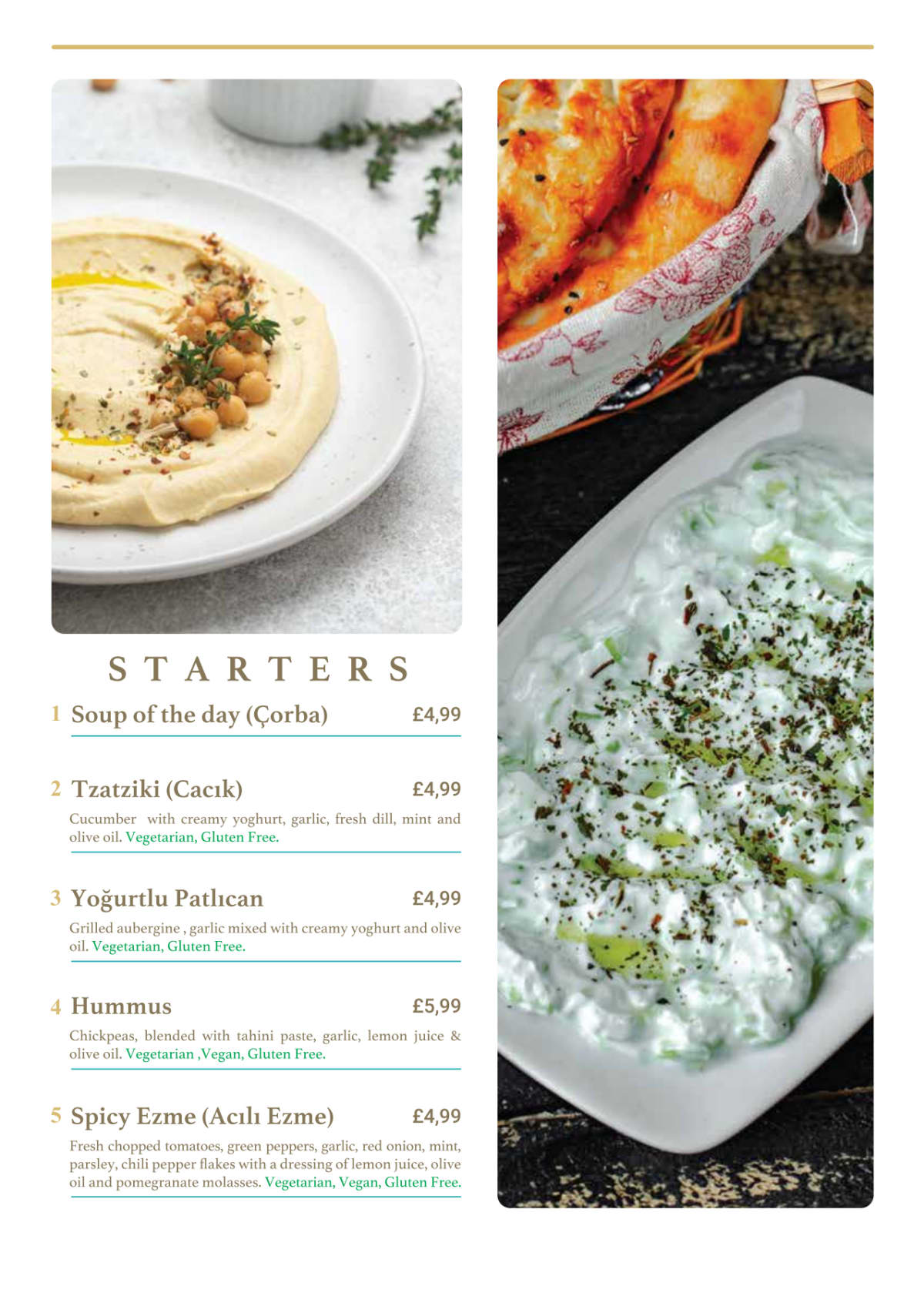Menus 2024 - Anatolia Turkish Restaurant in Lancaster | TheFork