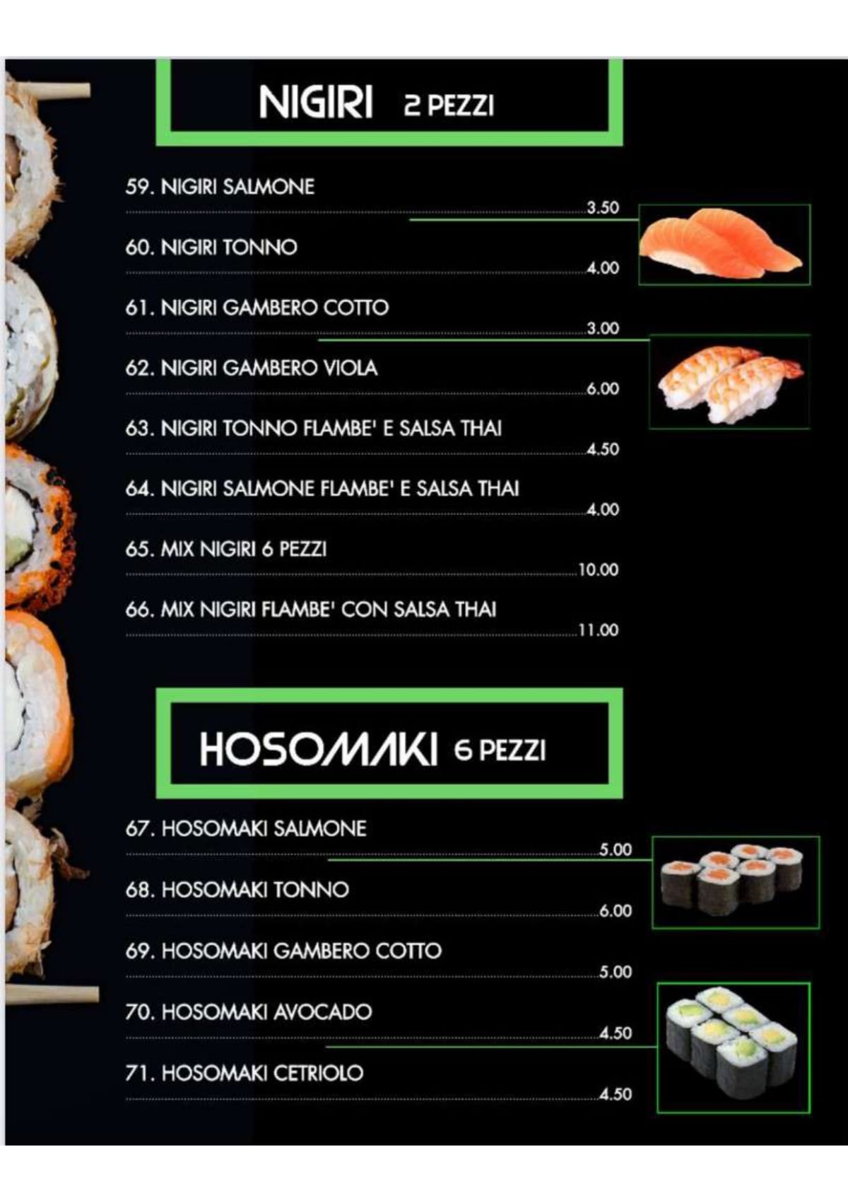 Menù completo e carta 2024 - SUSHI PORTO CESAREO a Arnesano | TheFork