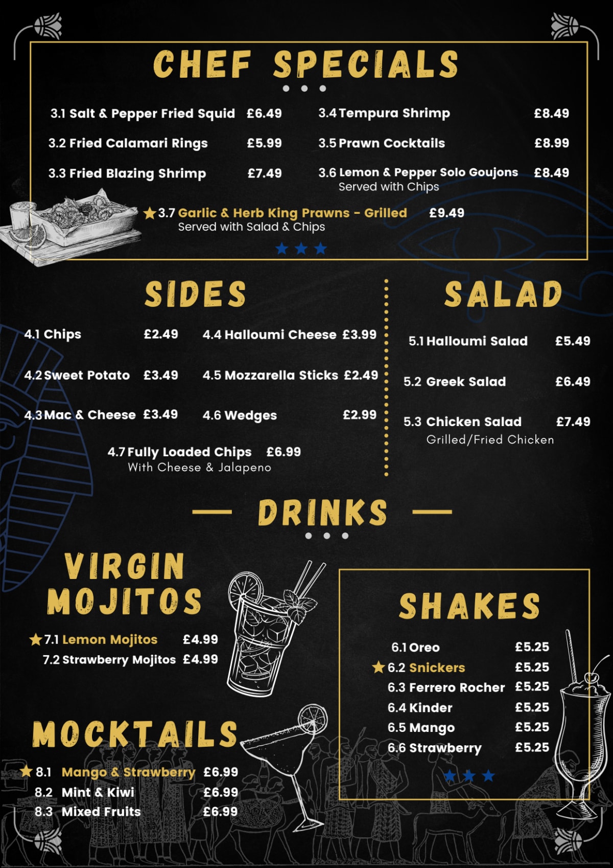 Menu 2024 - Sphinx Shisha Lounge in London | TheFork
