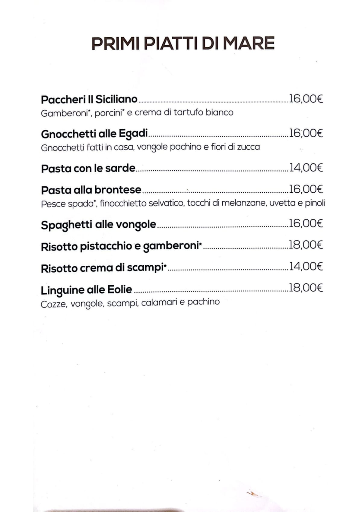 Carte et Menus 2024 - Squisito Vescovio à Rome | TheFork