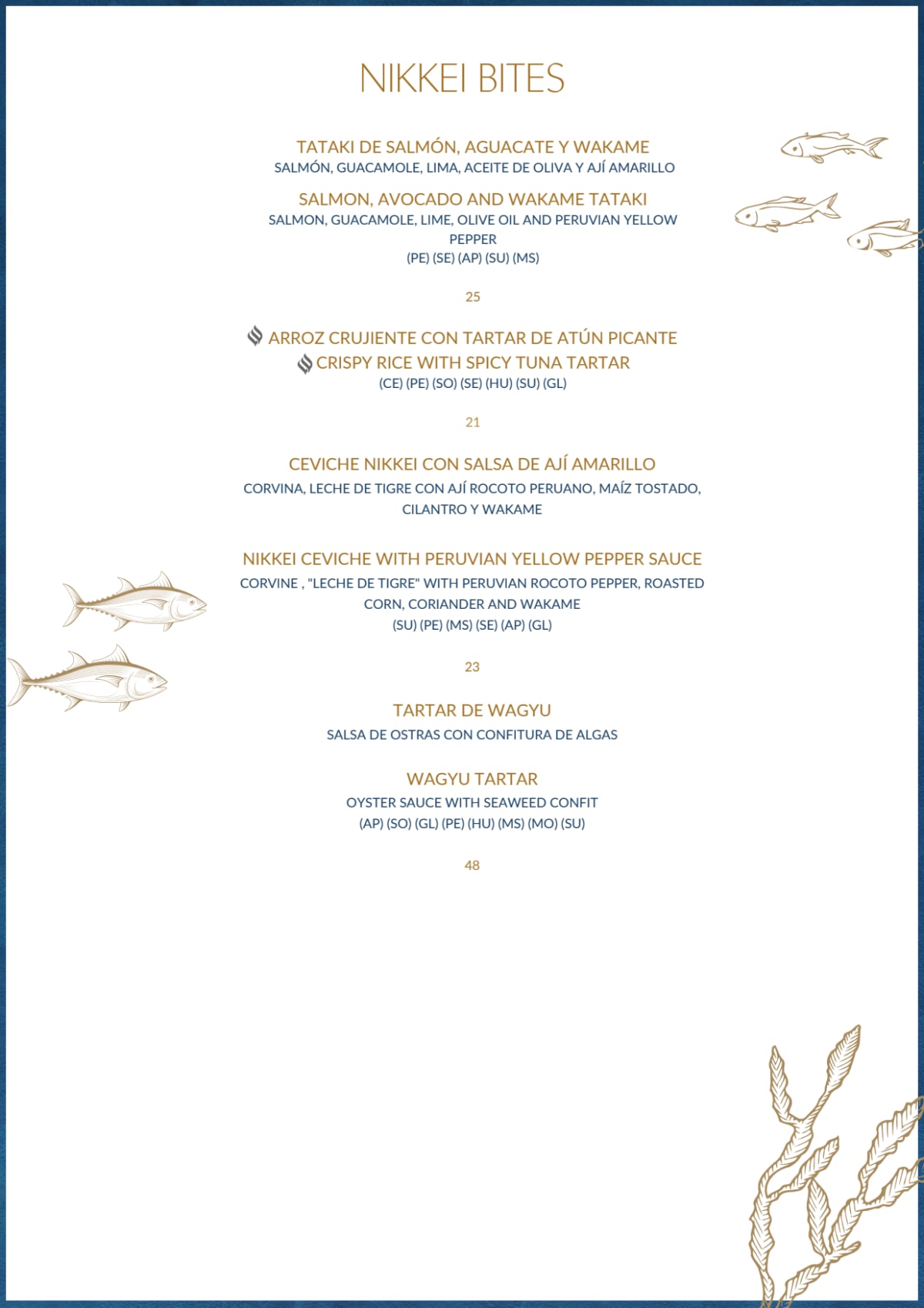 Menu 2024 - Sunset Lounge in Port De Soller | TheFork