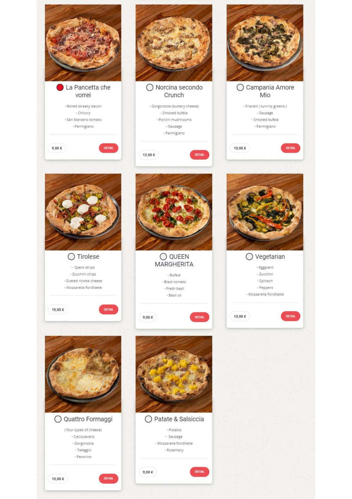 Menù completo e carta 2024 - Crunch Pizza a San Benedetto del Tronto ...