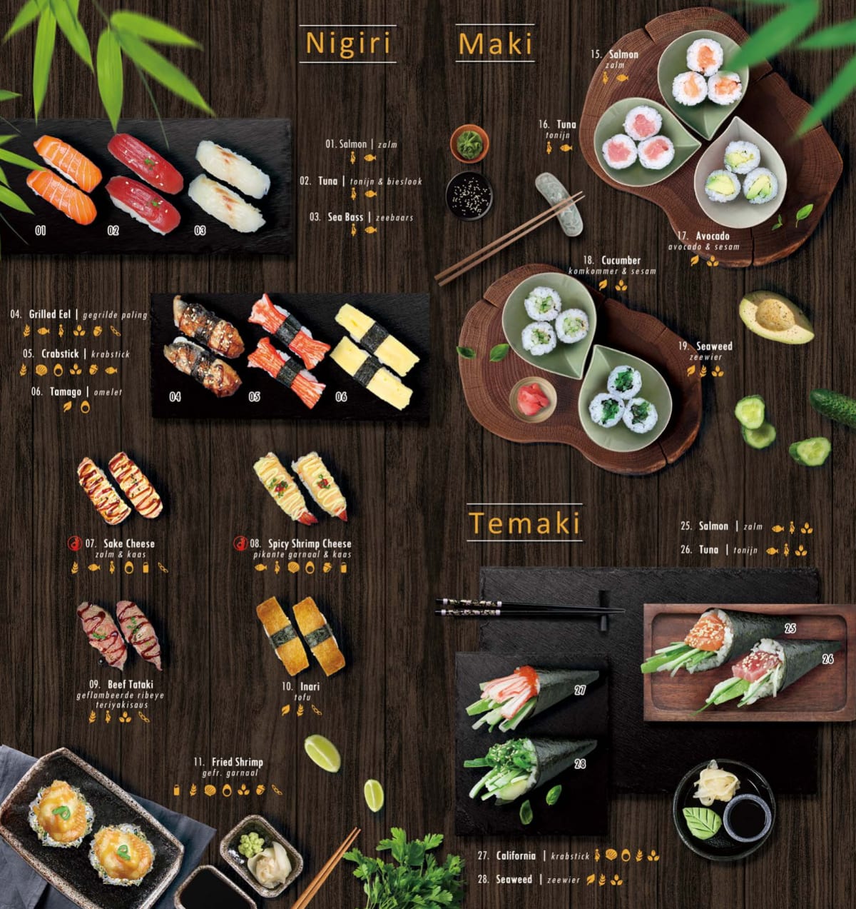 Carte et Menus 2024 - Ixi Modern Asian Cuisine à Utrecht | TheFork