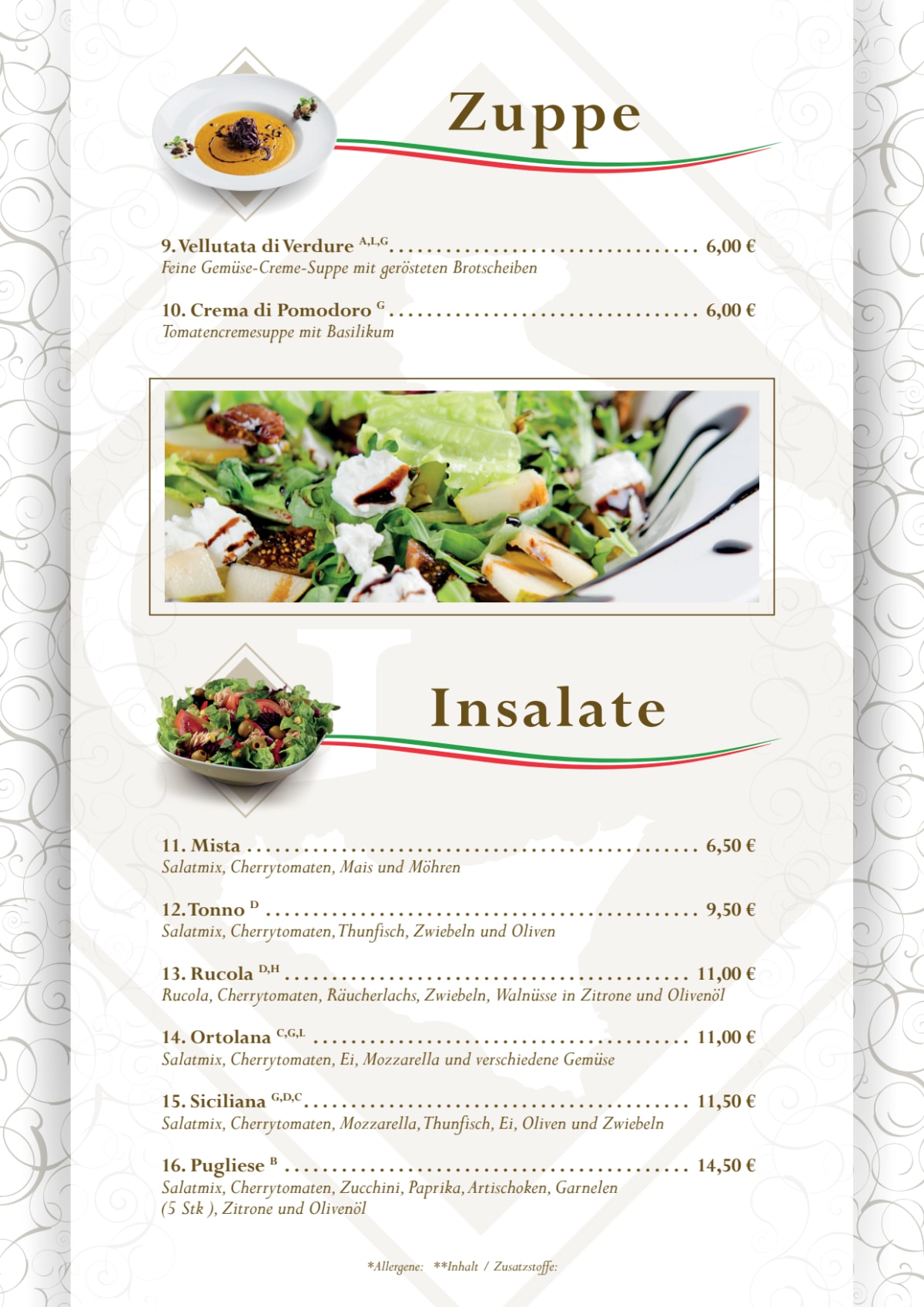 Carte et Menus 2024 - Giuseppe à Bochum | TheFork