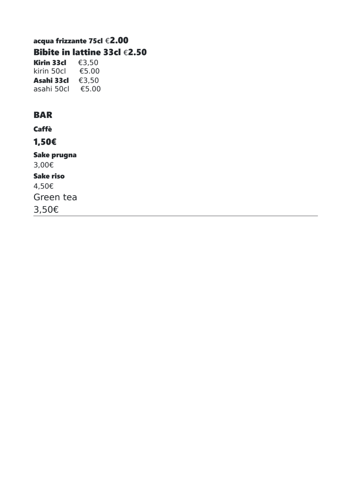 Menù completo e carta 2024 - Inaka ramen a Genova | TheFork