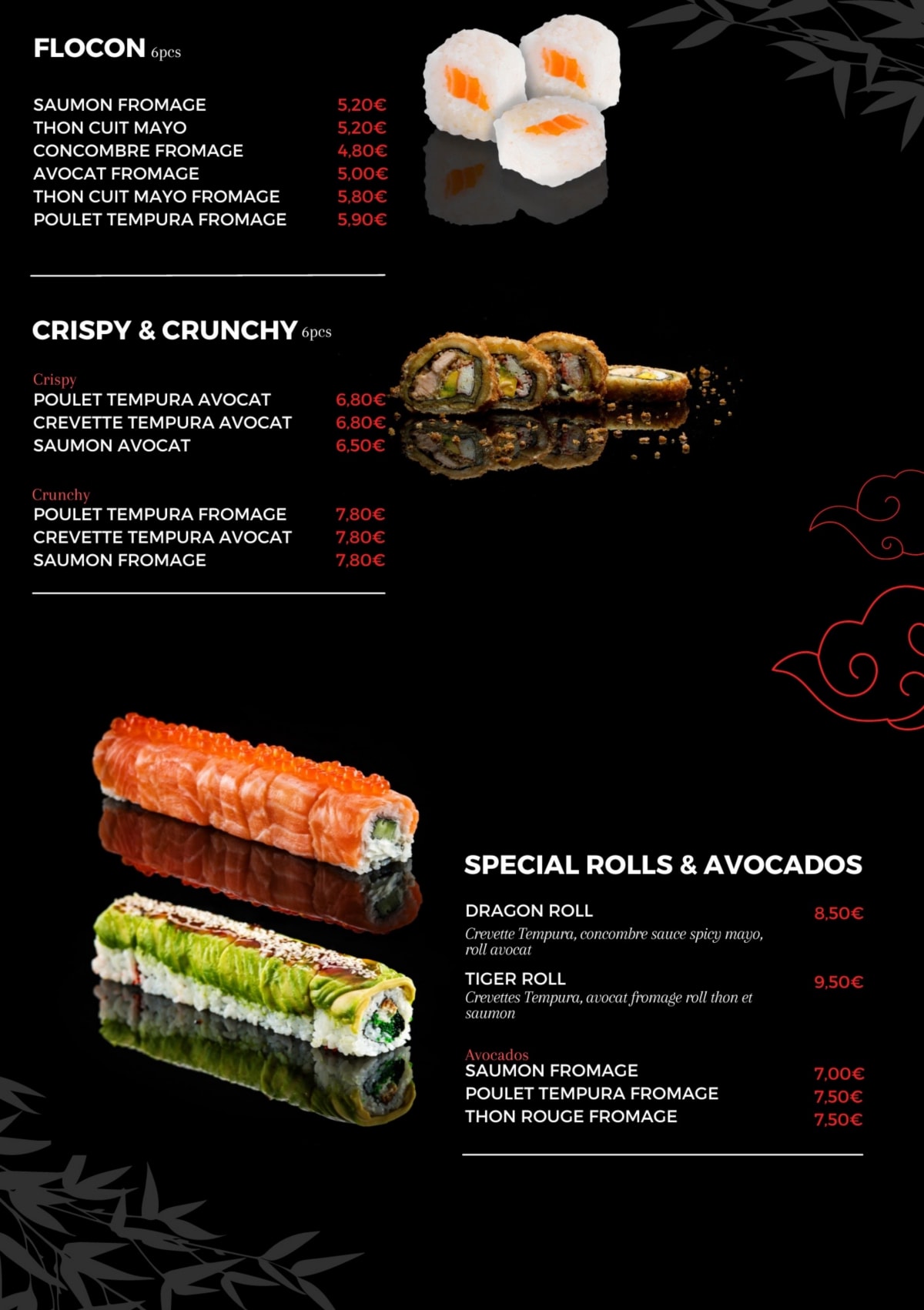 Menu 2024 - Konoha Sushi in Marseille | TheFork