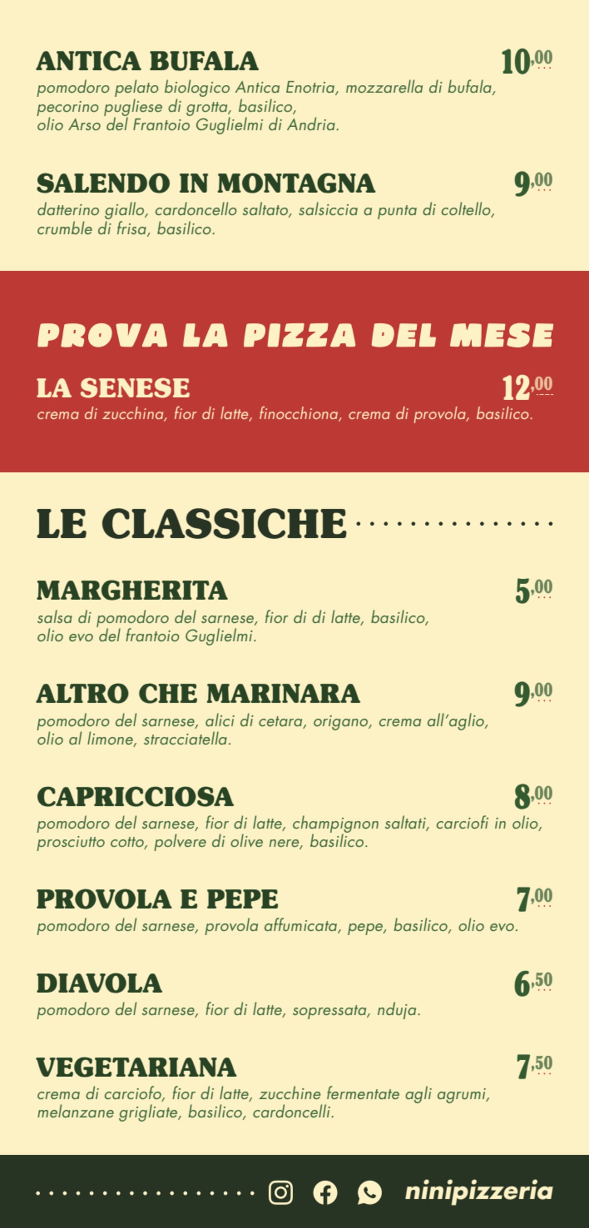 Menù completo e carta 2024 - Ninì a Capurso | TheFork
