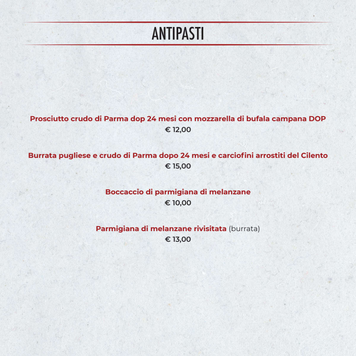 Carte et Menus 2024 - Pizzeria Fratelli Bruno à Sacile | TheFork