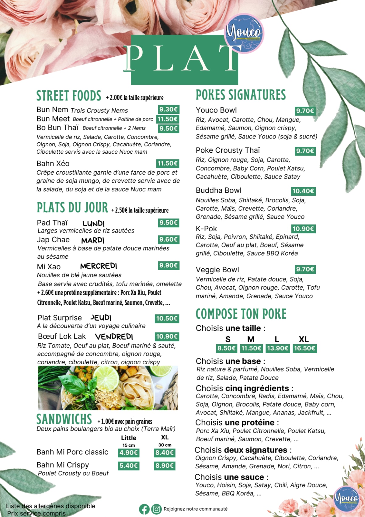 Menù completo e carta 2024 - Youco | Honoré Serres a Toulouse | TheFork