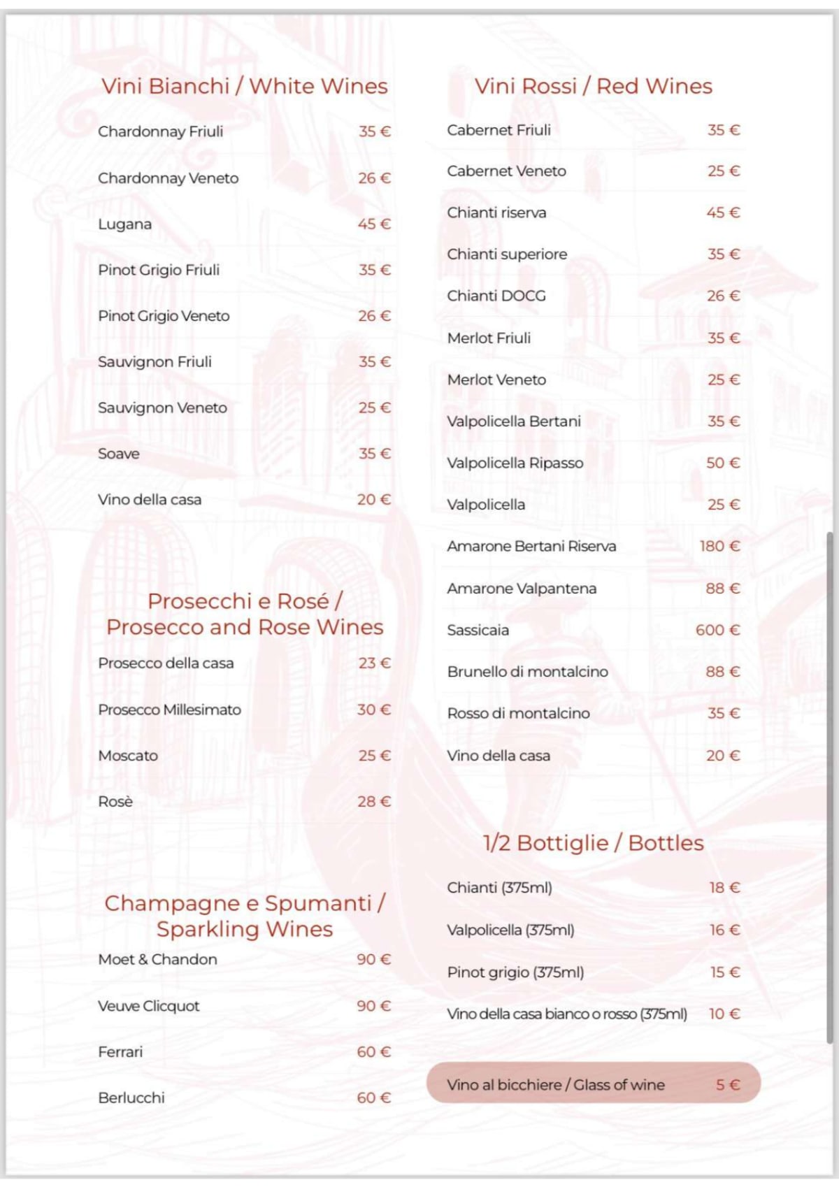 Menu 2024 - Trattoria alla Scala in San Marco | TheFork