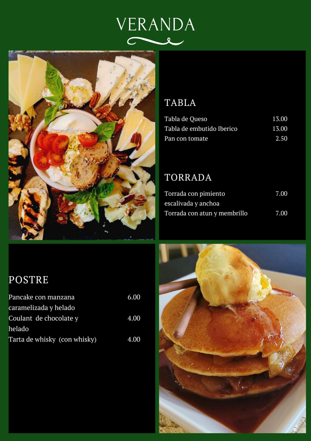 Menu 2024 - Veranda in Manresa | TheFork