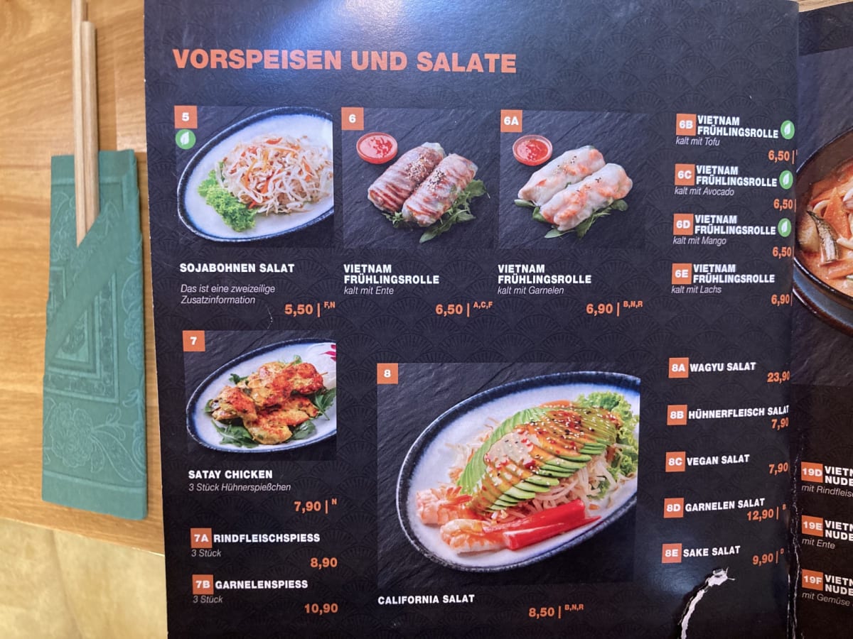 Menu 2024 - Sheng Long 1060 in Vienna | TheFork