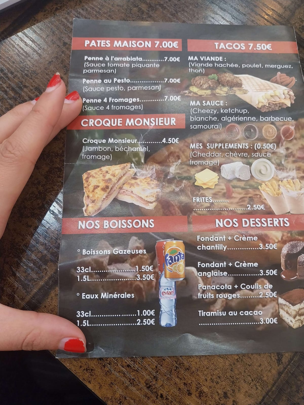 Speisekarte 2024 – Pizzeria Pascal in Paris – TheFork