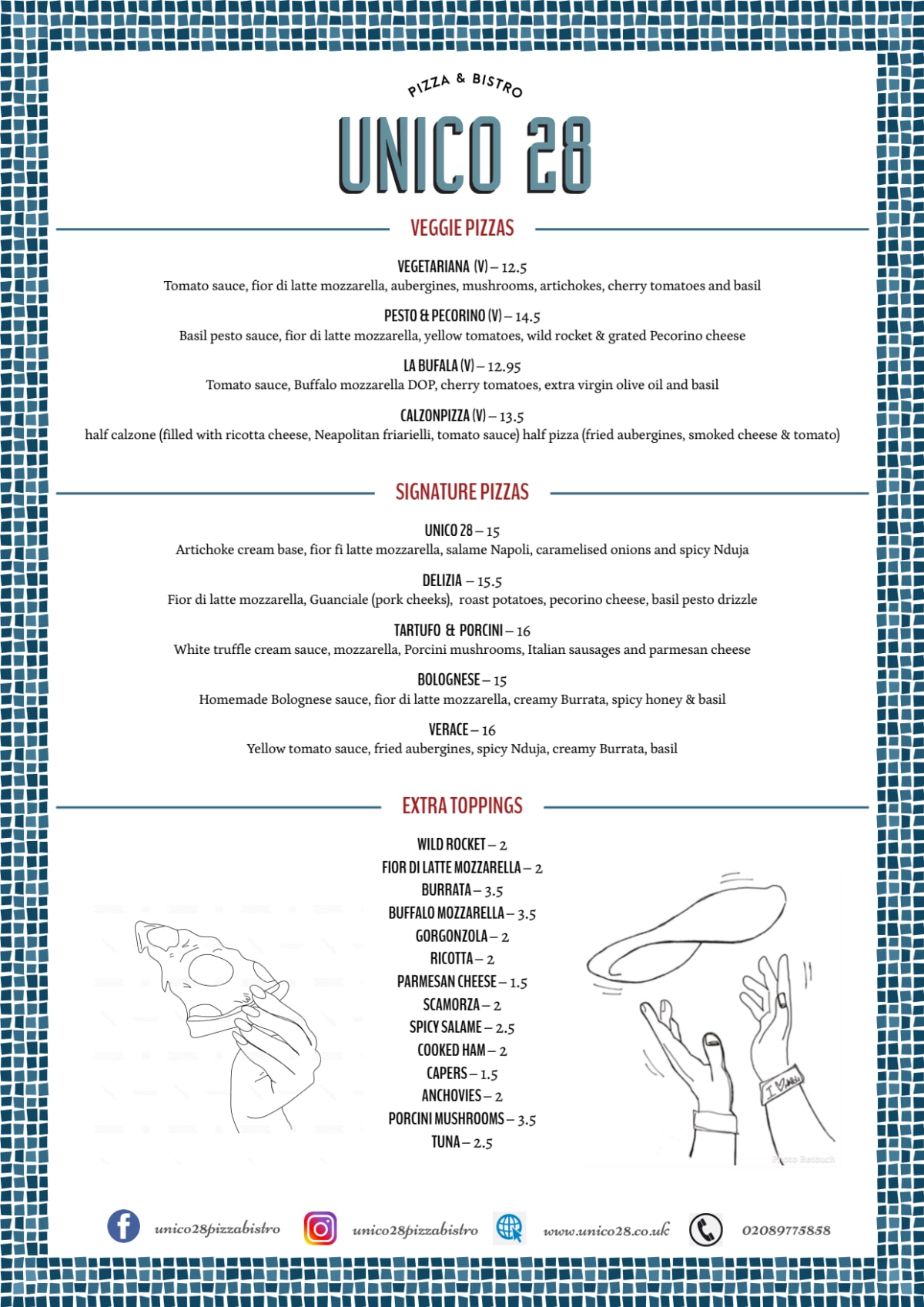 Menù completo e carta 2024 - Unico 28 a Hampton | TheFork