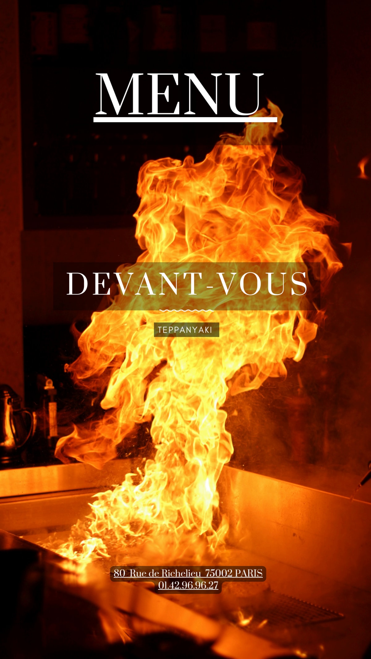 Carte et Menus 2024 - Devant Vous à Paris | TheFork