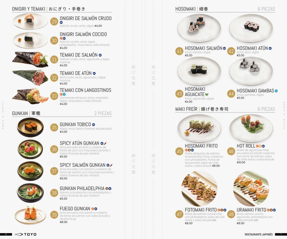 Carta y menù 2023 Actualizados - Toyo en Fuengirola | TheFork