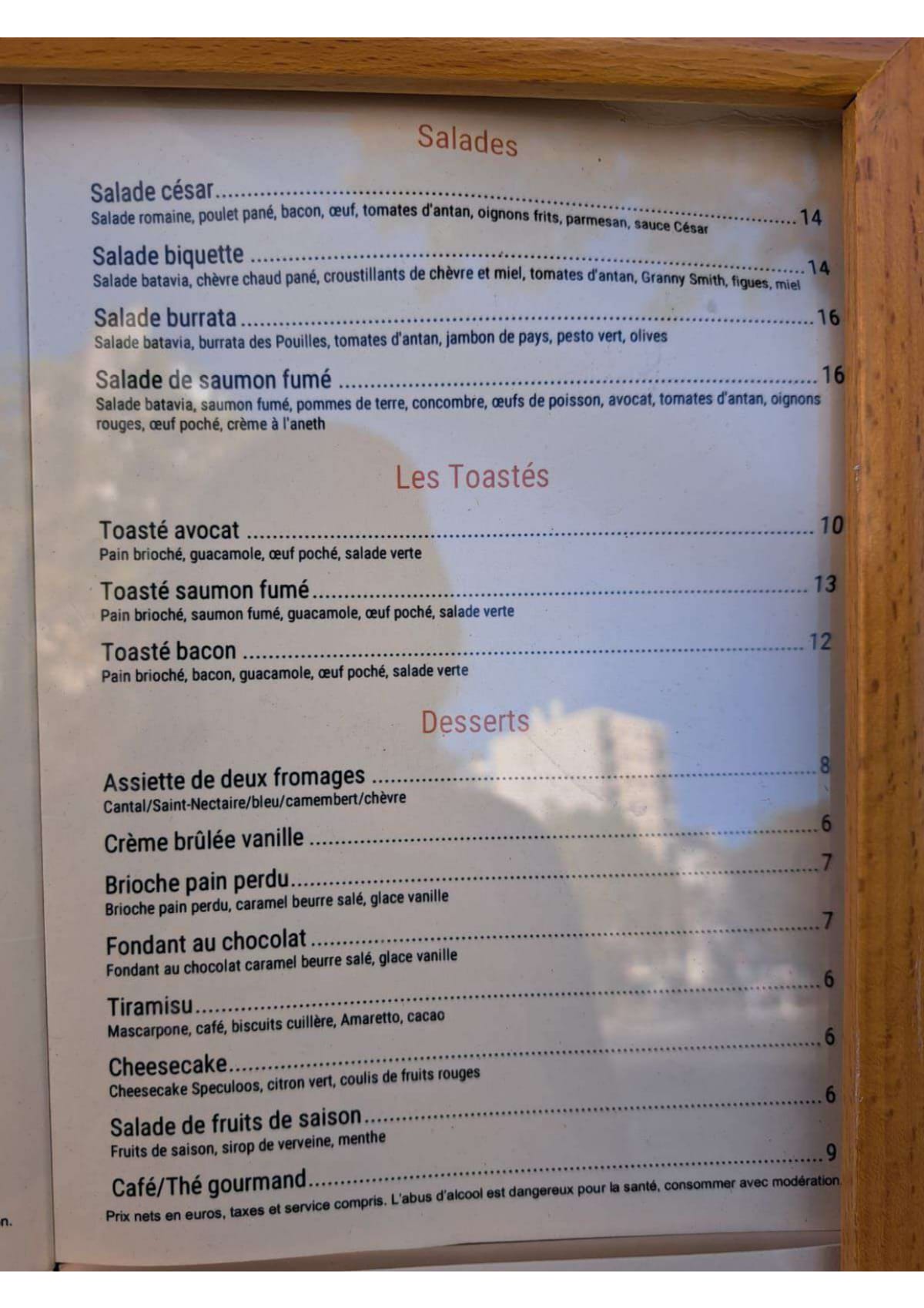 Menu 2024 - La Petite Place em Paris | TheFork