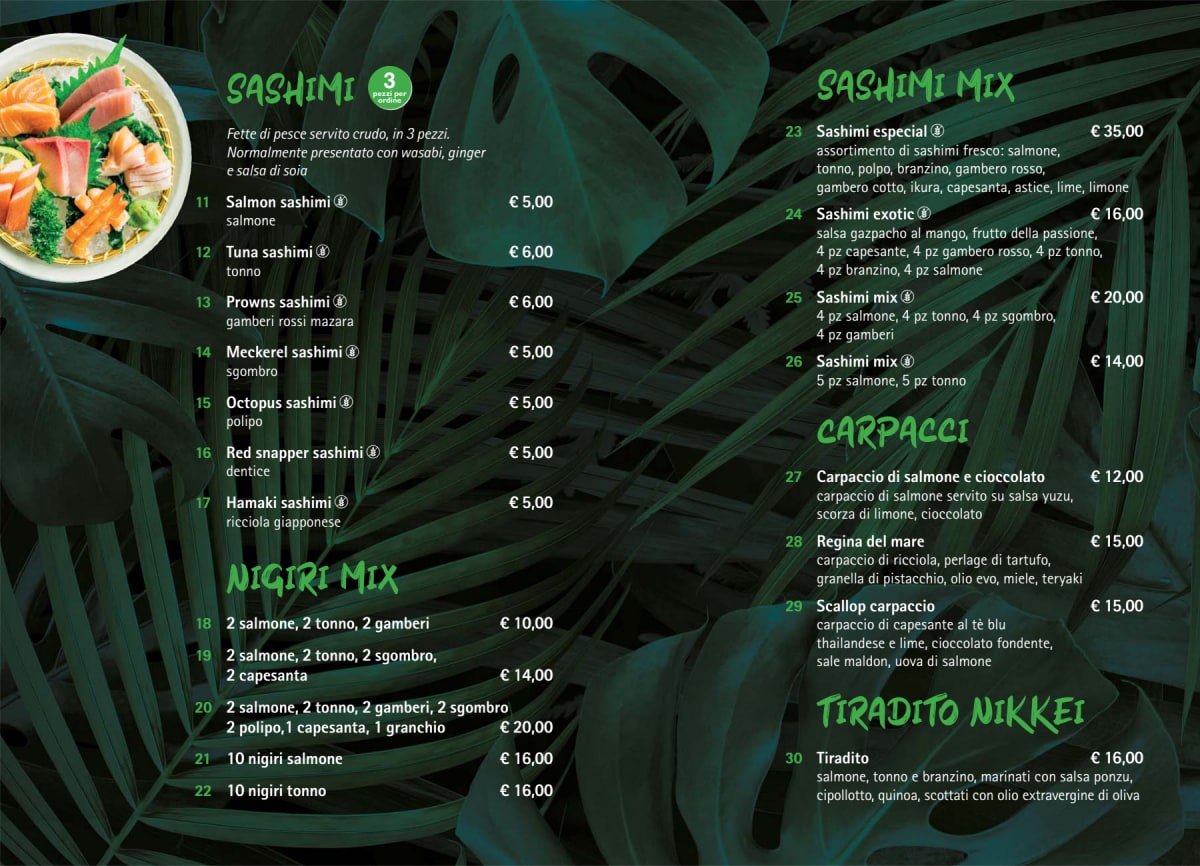 Menù completo e carta 2024 - Wasabi's Soverato a Soverato | TheFork