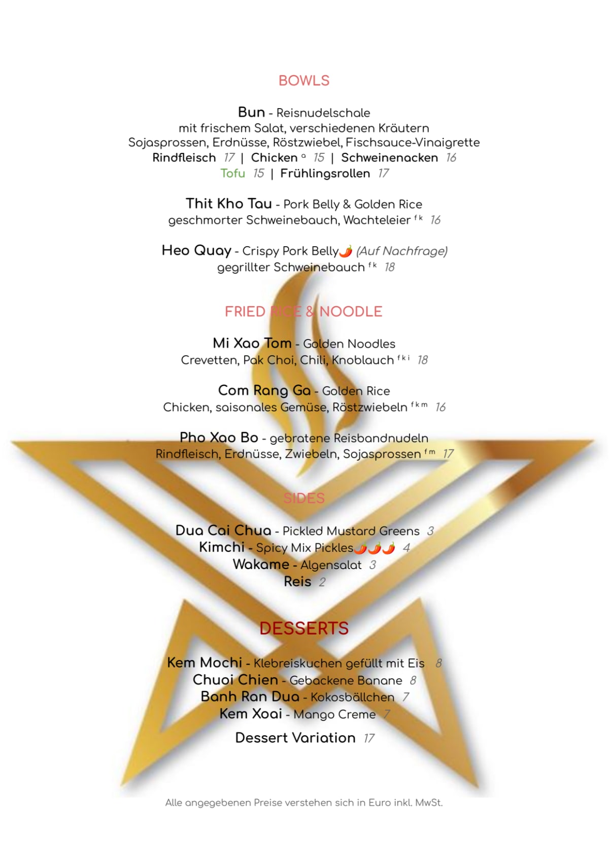 Menu 2024 - Golden Star in Traunstein | TheFork