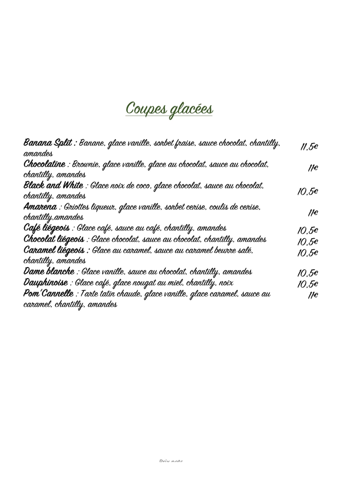 Carte et Menus 2023 - Pom'Cannelle à Paris | TheFork