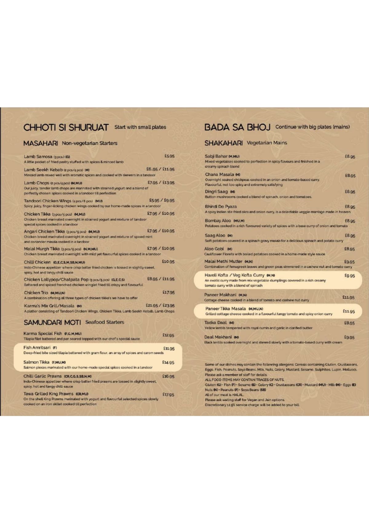 Carte et Menus 2023 - Karma Lounge Uxbridge à Uxbridge | TheFork