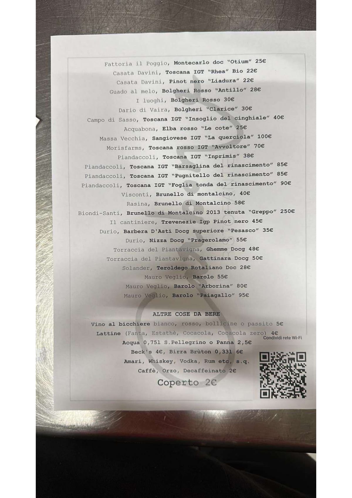 Menu 2024 - Carbone in Lucca | TheFork