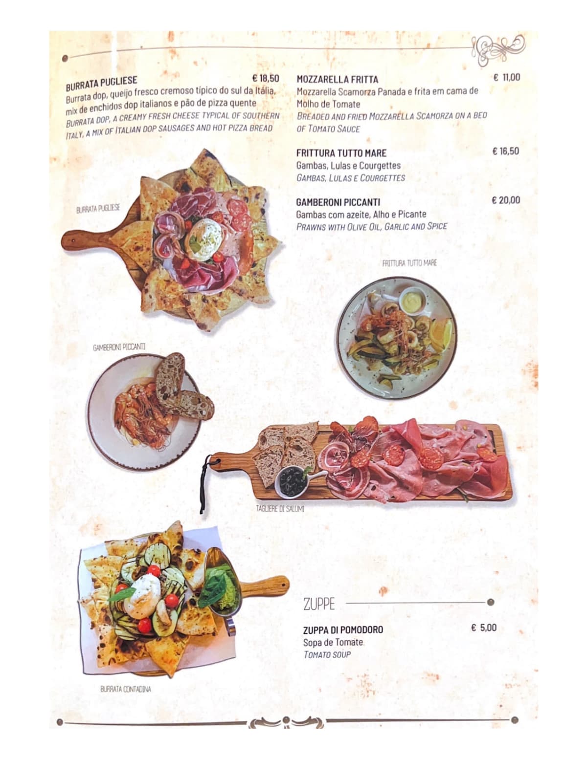 Menu 2024 - Al Garage in Lisbon | TheFork