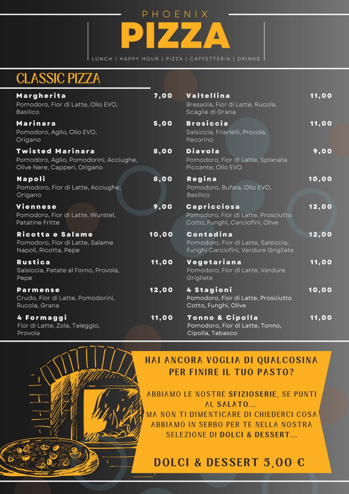 Carte et Menus 2024 - Phoenix Restaurant & Lounge Bar à Sesto San ...