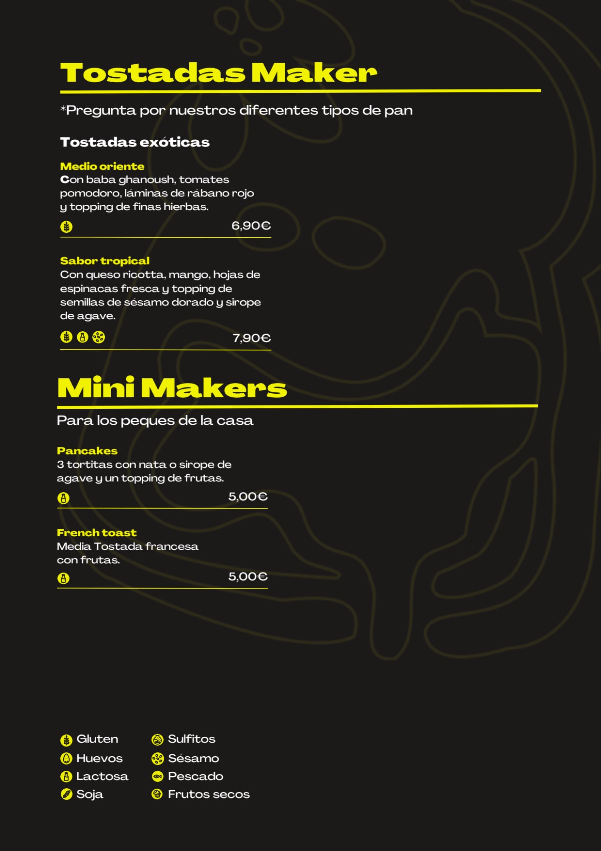 Menu 2024 - The Toast Maker in Barcelona | TheFork