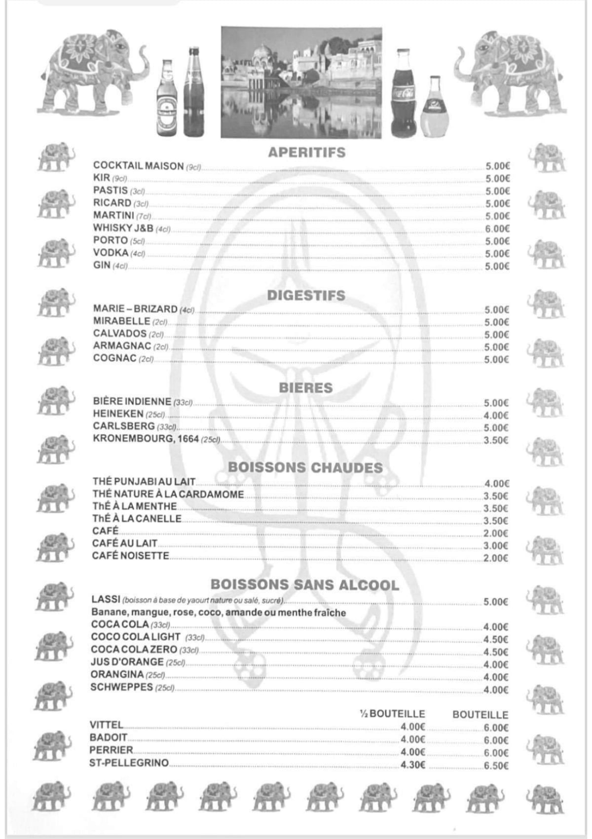 Carte et Menus 2024 - La reine du kashmir à Paris | TheFork