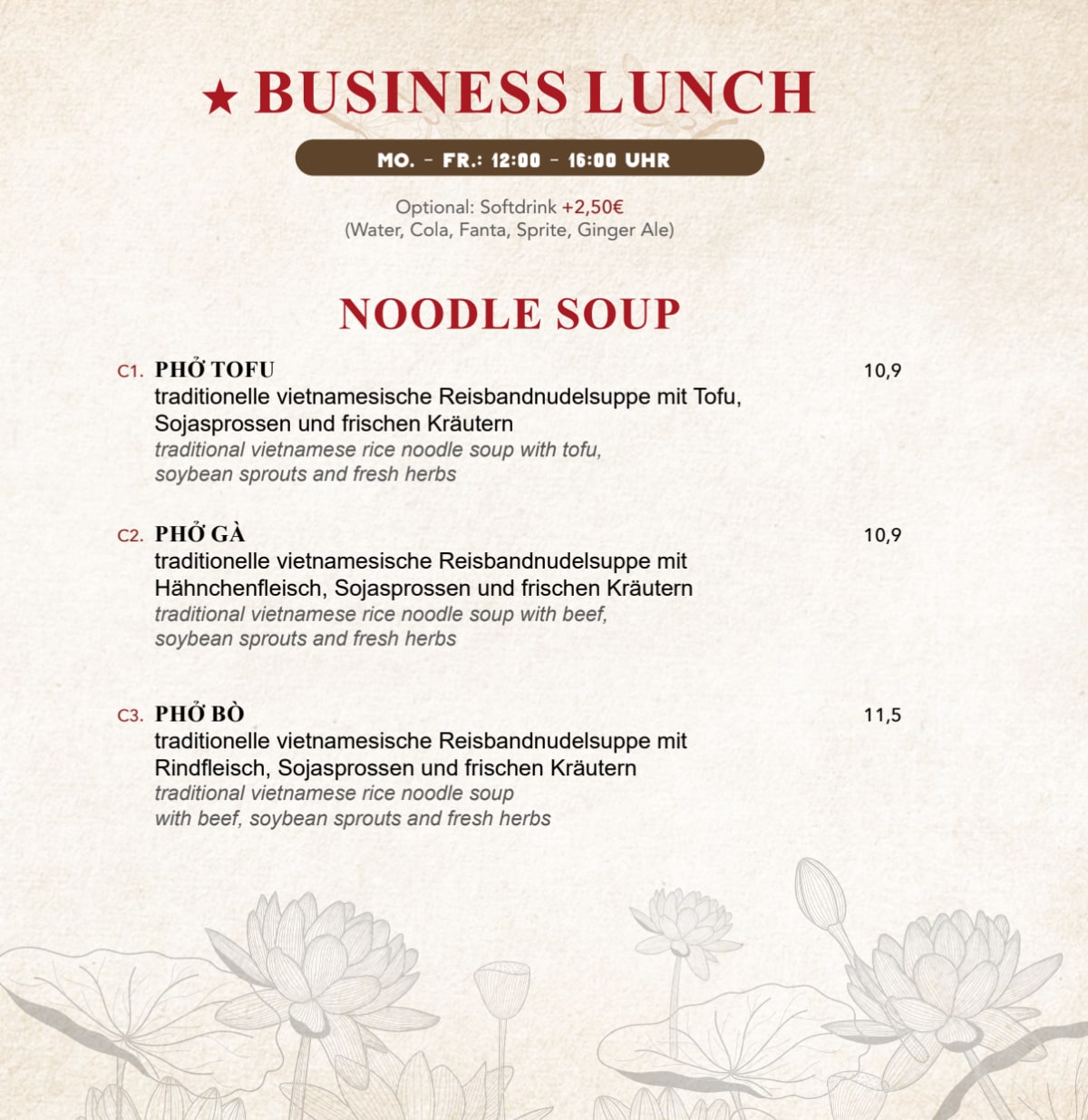 Carte et Menus 2024 - Saigon Com Nieu à Berlin | TheFork