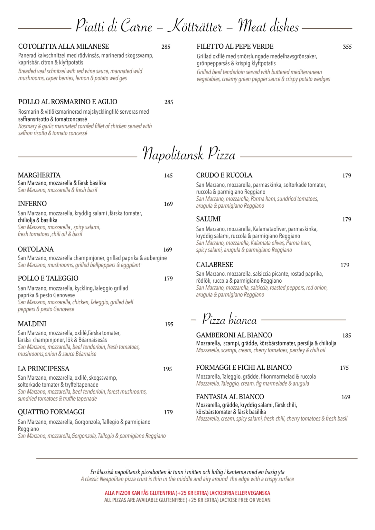 Carte et Menus 2024 - Polpette à Stockholm | TheFork