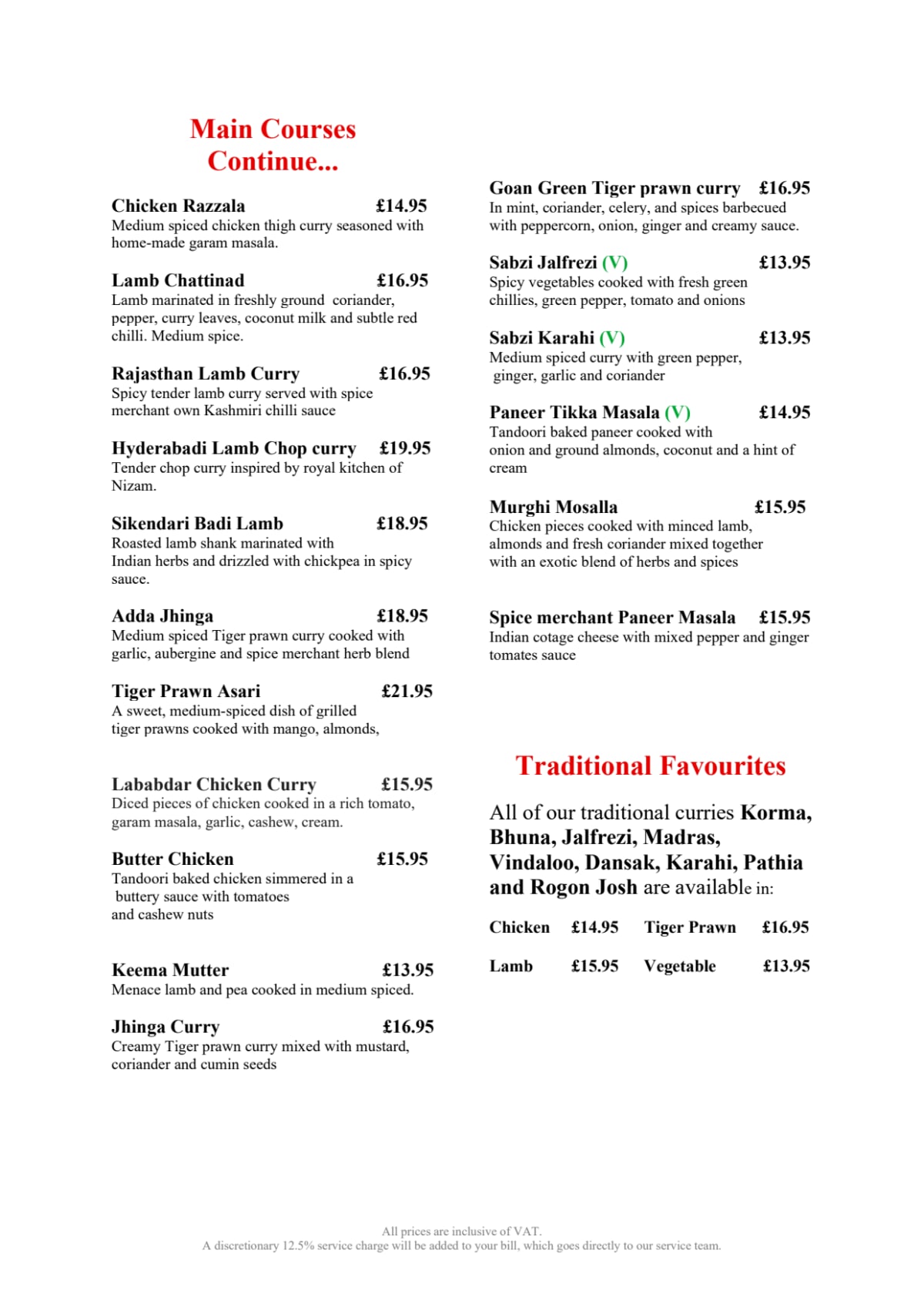 Carte et Menus 2024 - Spice Merchant - Henley-on-Thames à Henley-on ...