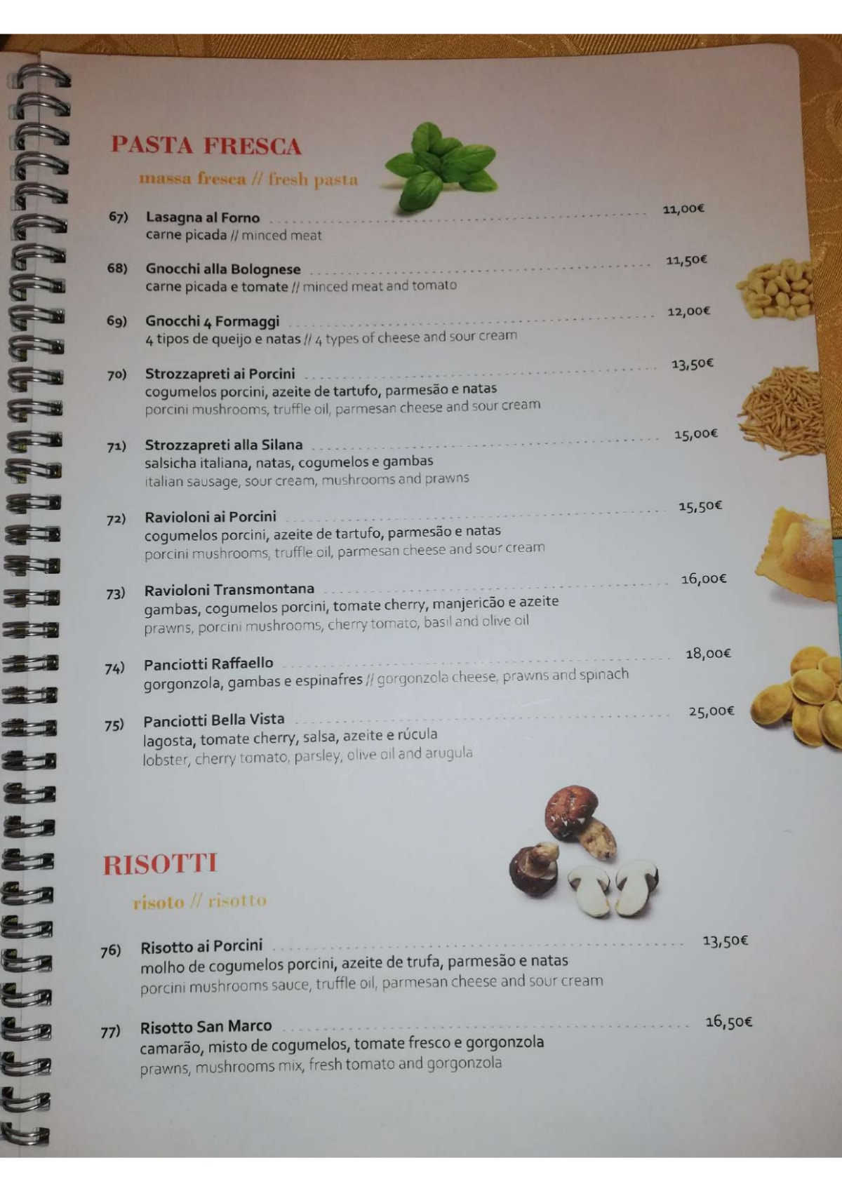 Menu 2024 - San Marco em Aveiro | TheFork