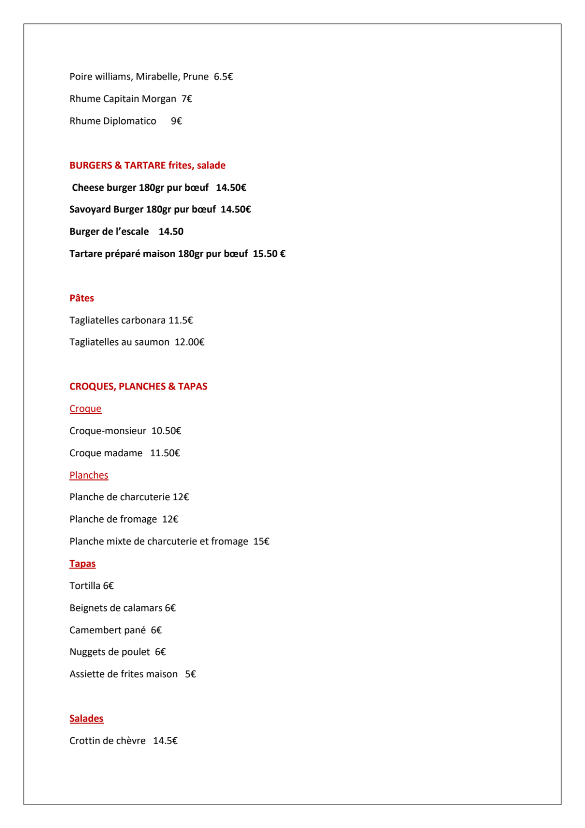 Carte et Menus 2024 - Brasserie L' Escale Du Marché à Nanterre | TheFork