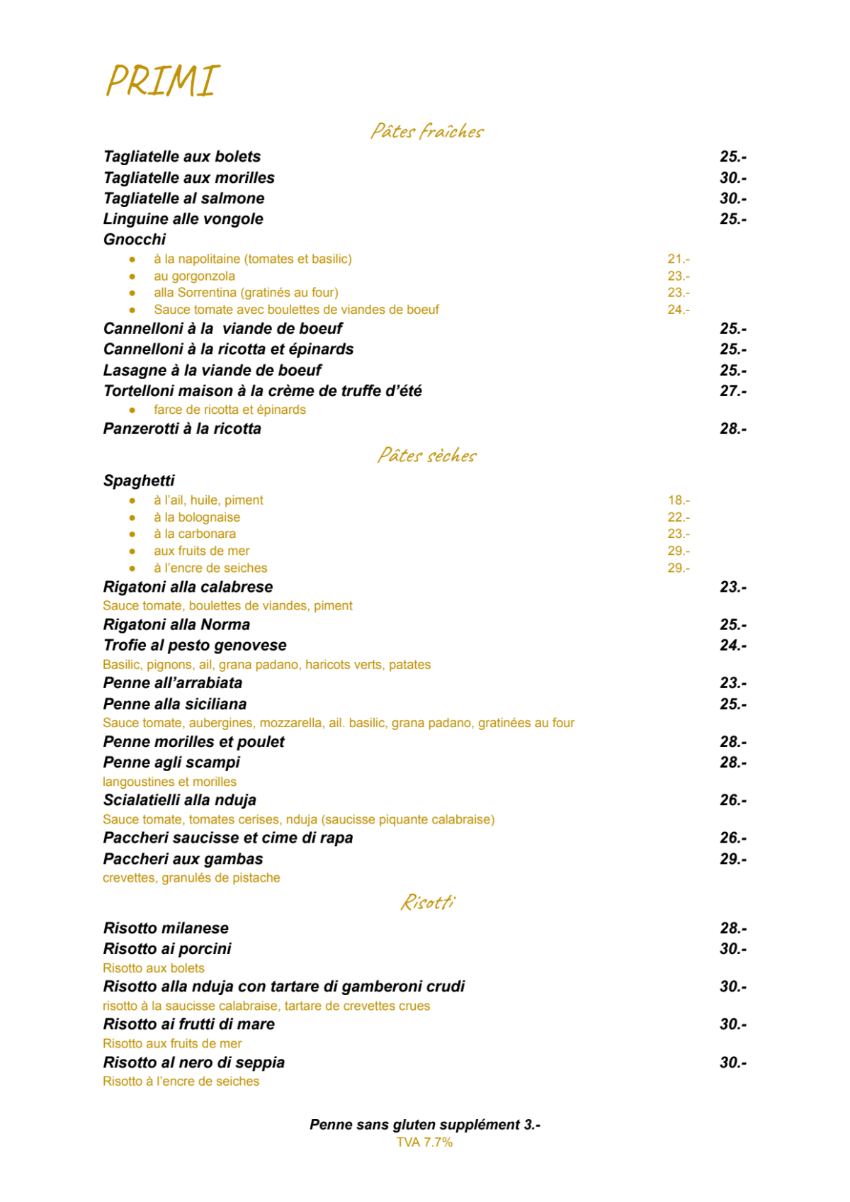 Carte et Menus 2024 - Al Quadrato à Genève | TheFork