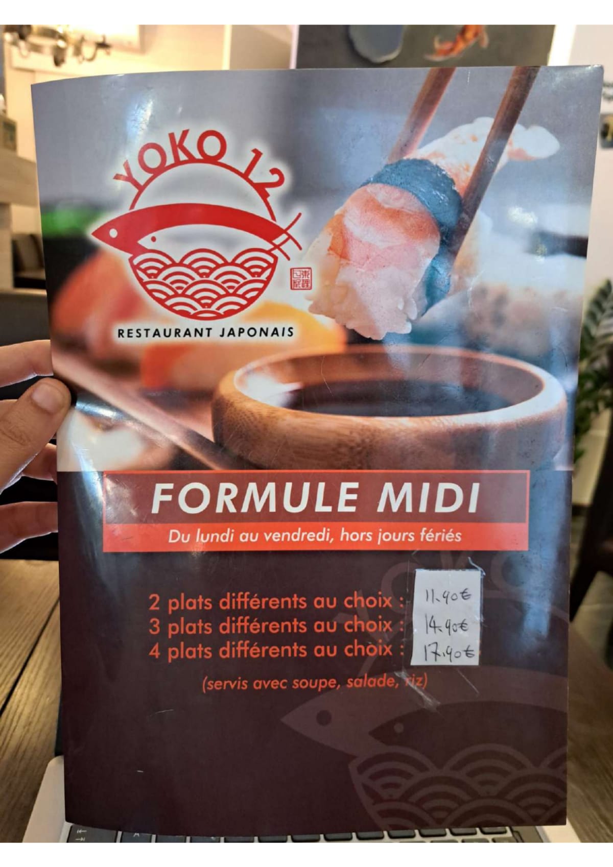 Carte et Menus 2024 - New Yoko à Paris | TheFork