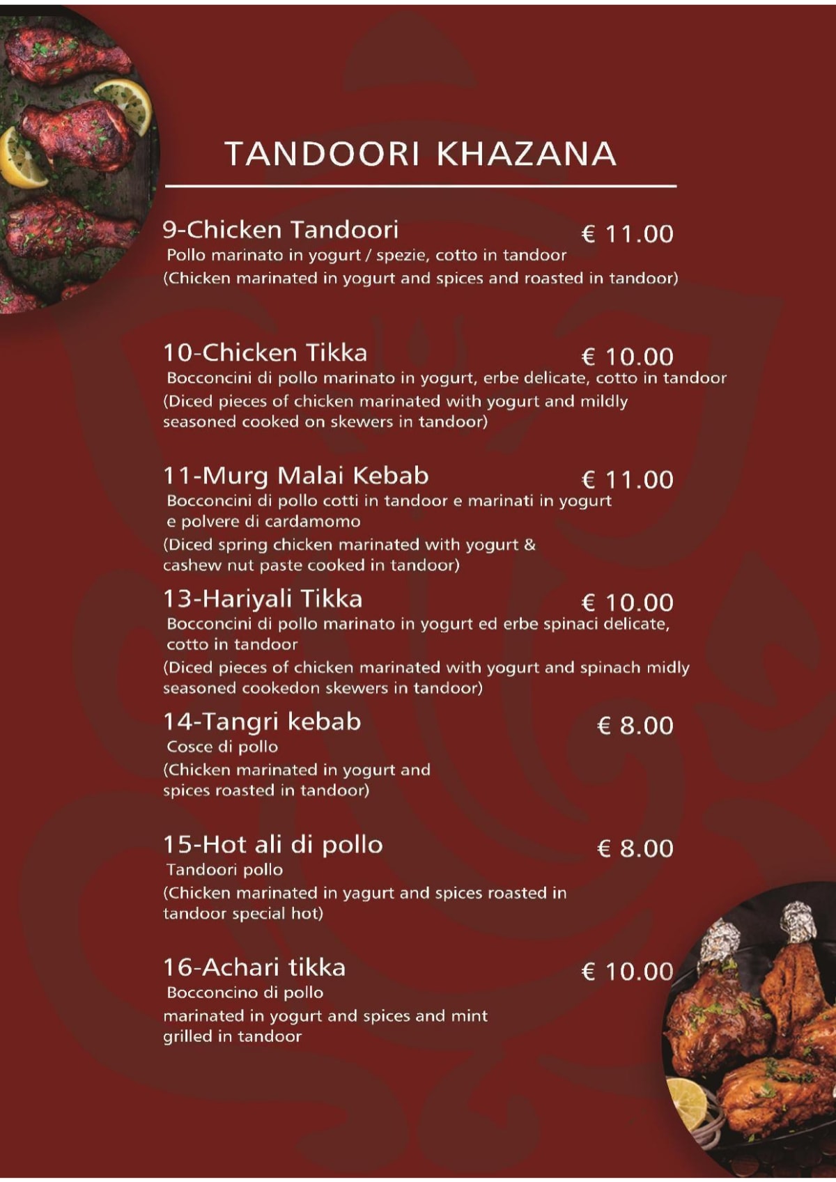 Carte et Menus 2024 - Om Ganesha à Vicence | TheFork