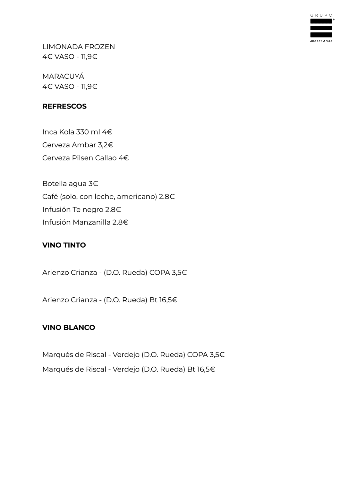 Speisekarte 2024 – HUMO Goya Pollos a la Brasa by Jhosef Arias in ...