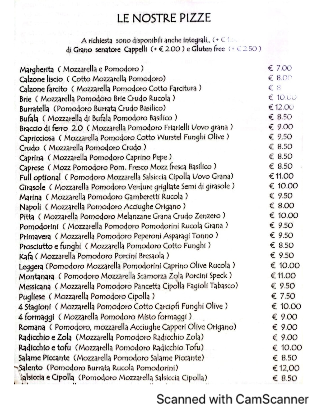Carte et Menus 2024 - Rajas à Merone | TheFork