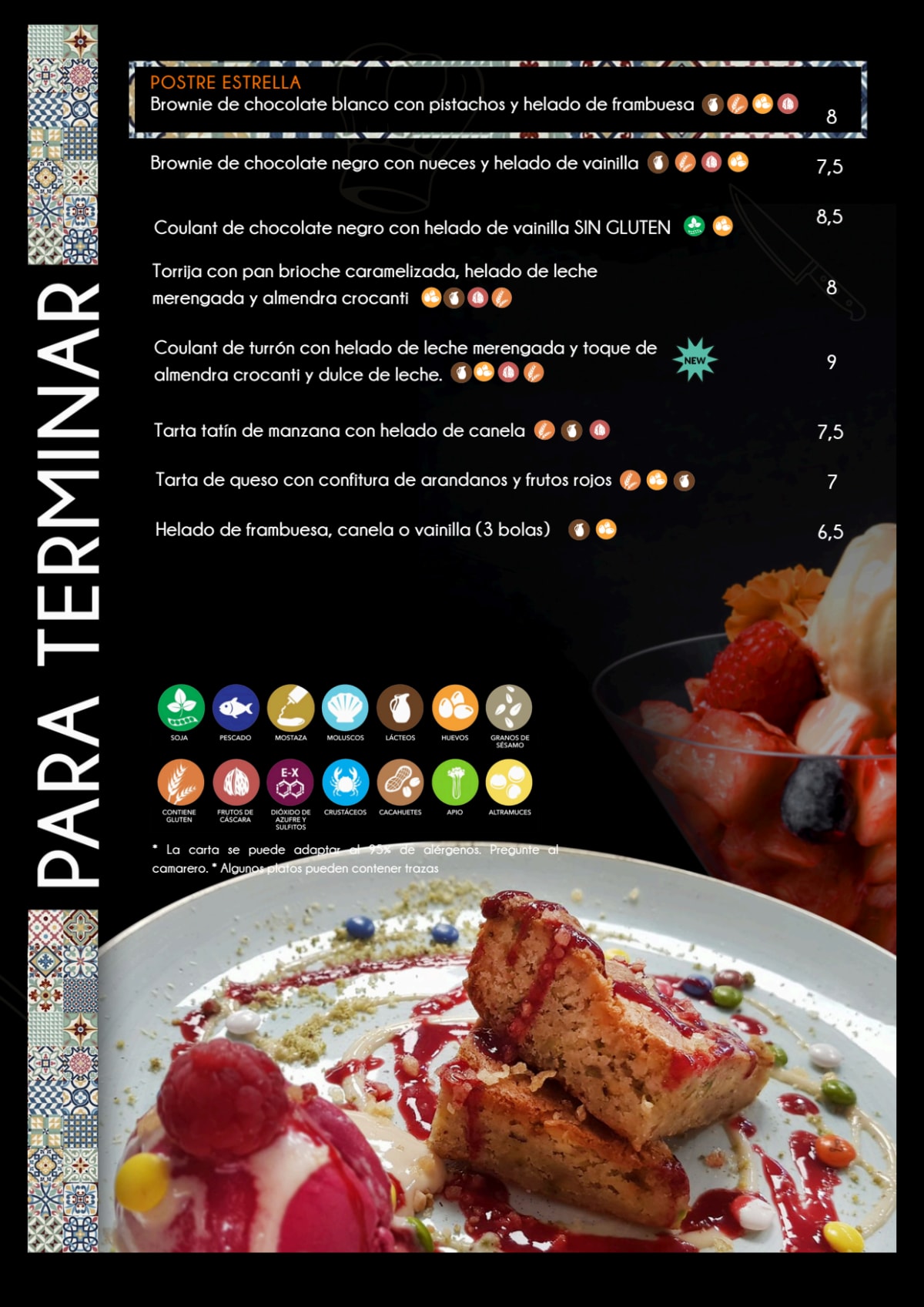 Menu 2024 - La Terreta Gastrobar in Alicante | TheFork